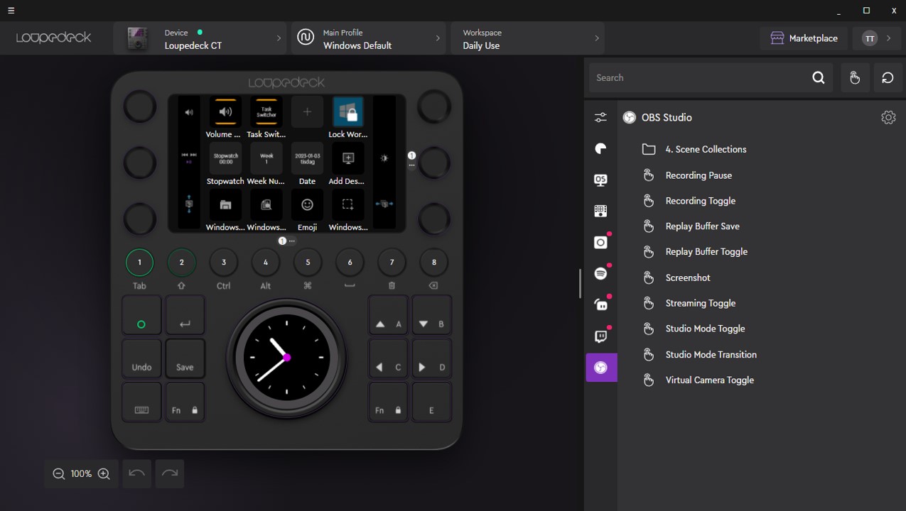 Actions missing in Loupedeck profile for OBS Studio · Issue #11 · Loupedeck-open-source ...