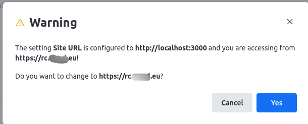 Default site URL after restart Rocket.Chat server (cannot load images) · Issue #30217 ...