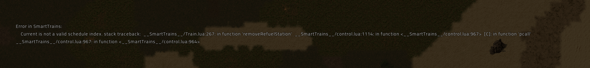 Error in function removeRefuelStation · Issue #67 · Choumiko/SmartTrains · GitHub