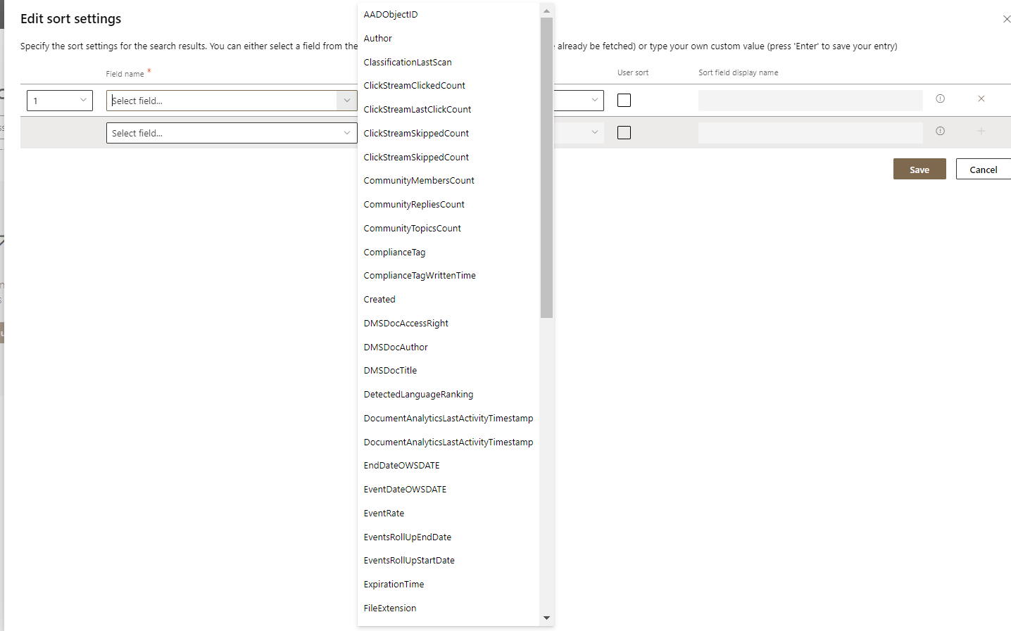 Sort settings in Search results web part · microsoft-search pnp-modern-search · Discussion #2937 ...