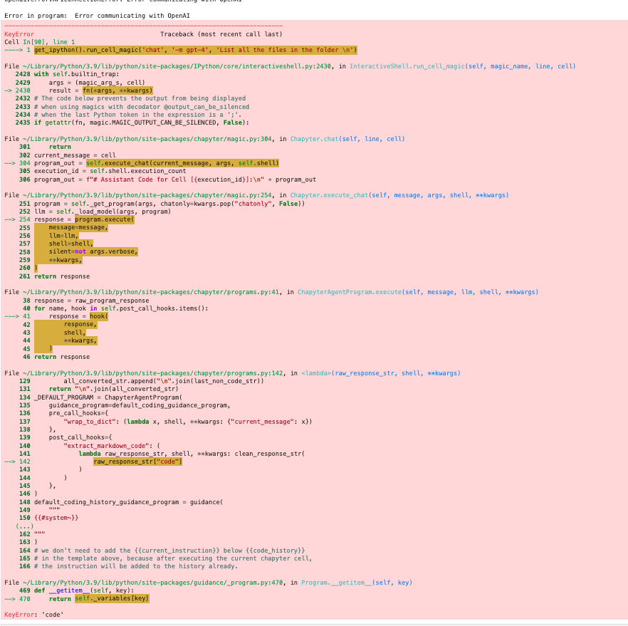 Error in program: Error communicating with OpenAI · Issue #43 · chapyter/chapyter · GitHub
