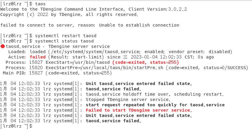 Client Connection Issue · Issue 19357 · Taosdata Tdengine · Github