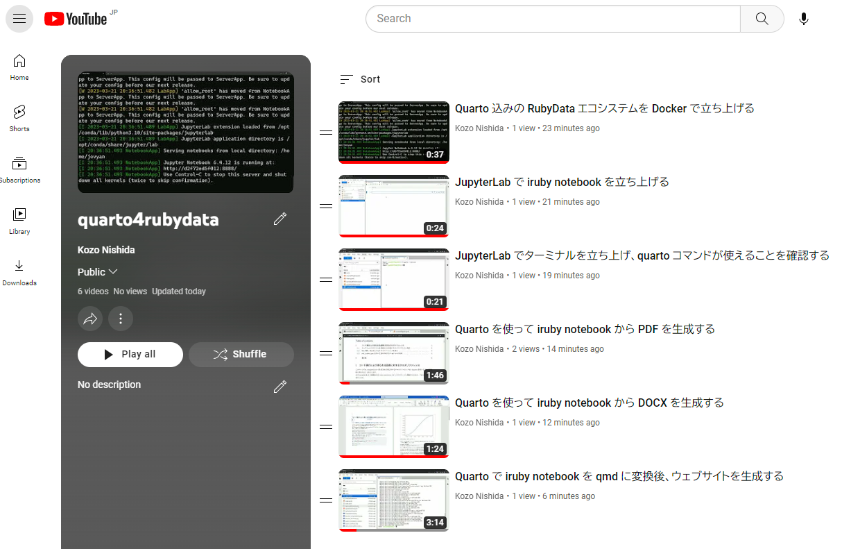 GitHub - kozo2/quarto4rubydata: 「RubyDataエコシステムへのQuartoの導入とその利用の推進のためのコミュニティ活動」用リポジトリ