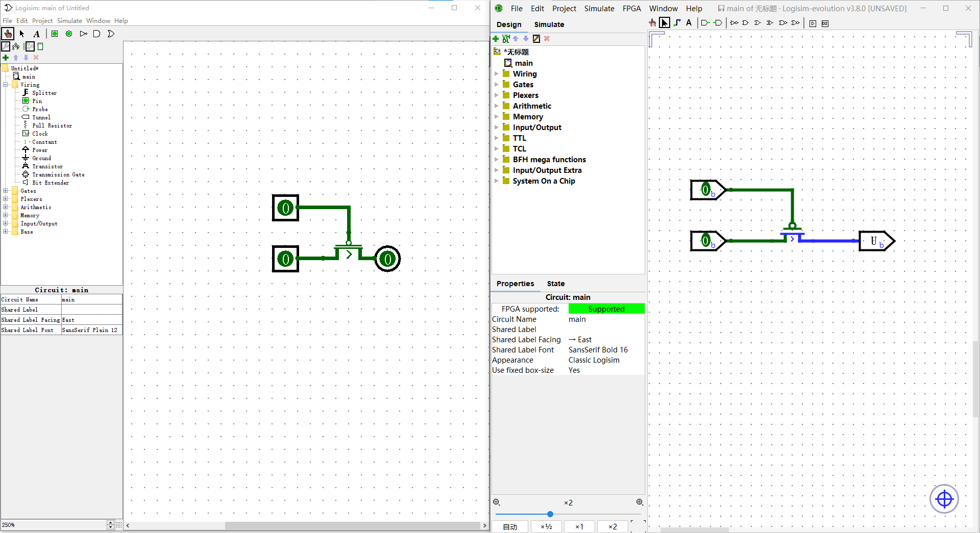 There Is A Problem With The Transistor · Issue 1678 · Logisim Evolution Logisim Evolution · Github
