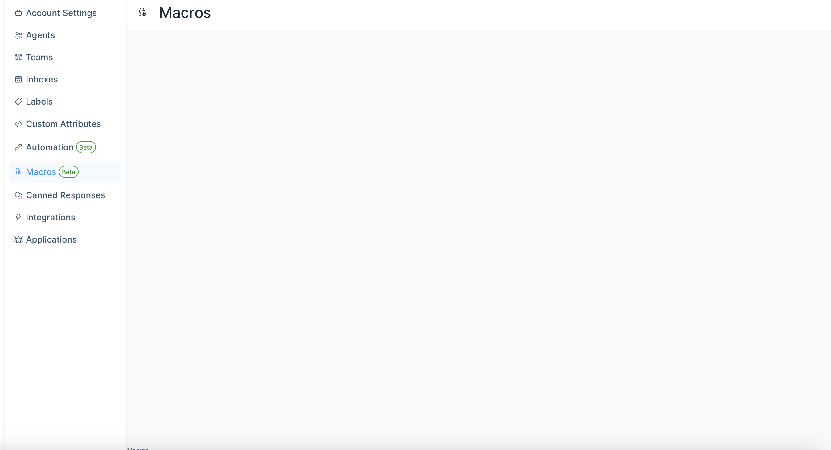 Macro Blank Page After Upgrading · Issue 6169 · Chatwoot Chatwoot · Github