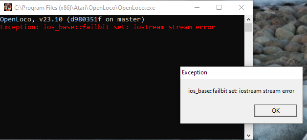 Iosbasefailbit Set Iostream Stream Error Again · Issue 2160 · Openlocoopenloco · Github