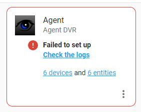 Failed To Set Up - Error setting up entry Agent for agent_dvr · Issue ...