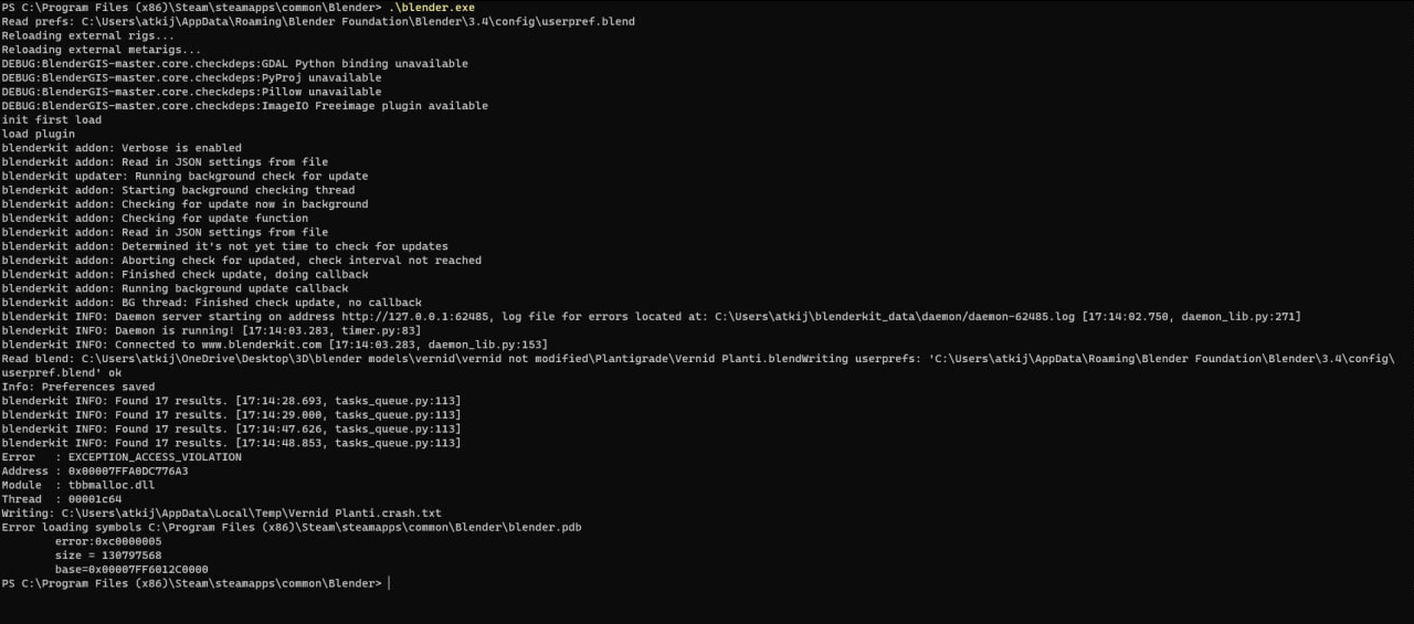 17 brushes and instant crash · Issue #445 · BlenderKit/BlenderKit · GitHub