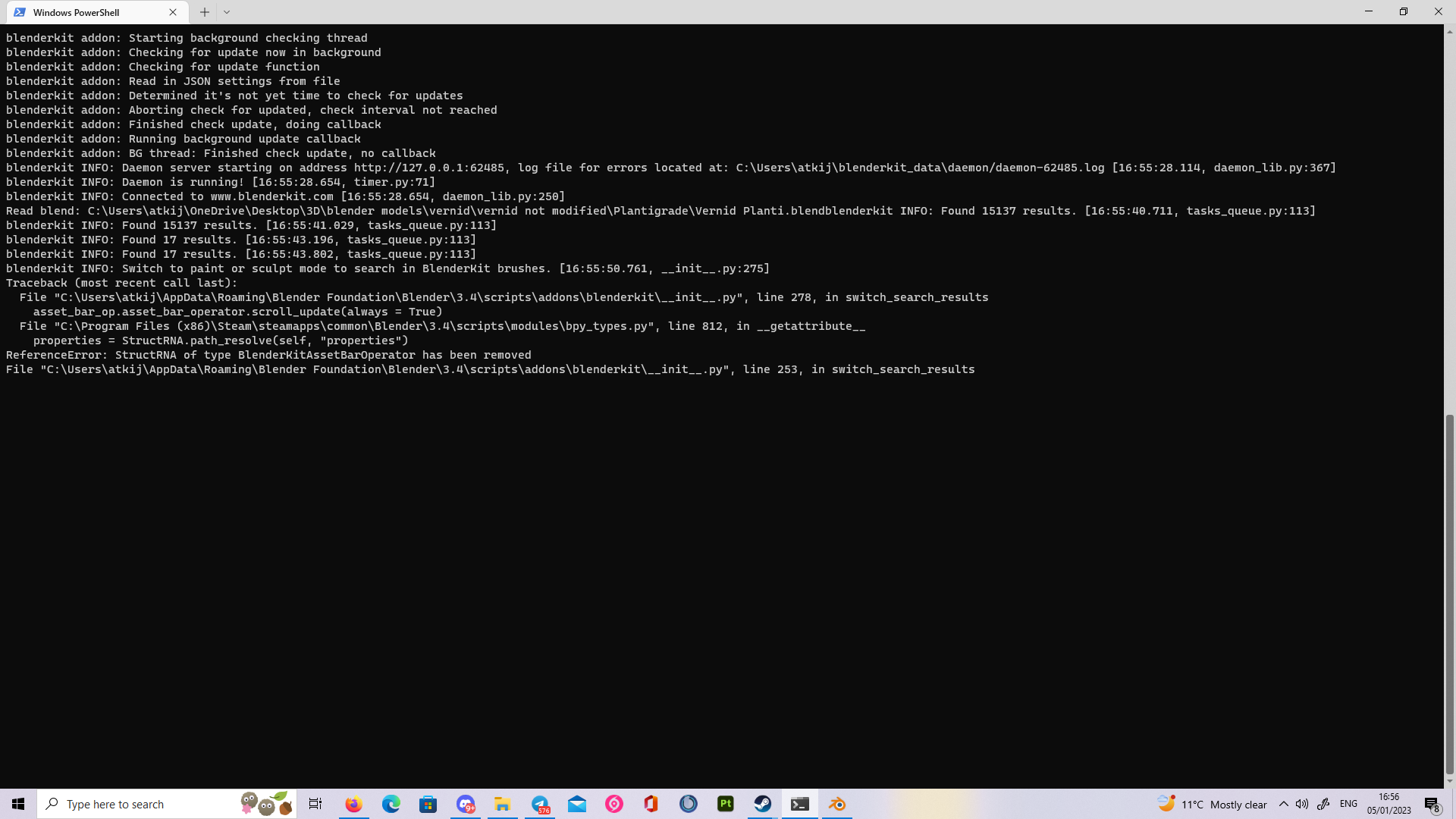 17 brushes and instant crash · Issue #445 · BlenderKit/BlenderKit · GitHub