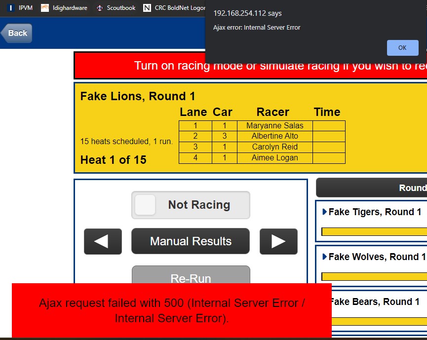 Timer gets reset shortly after gate opens · Issue #218 · jeffpiazza/derbynet · GitHub