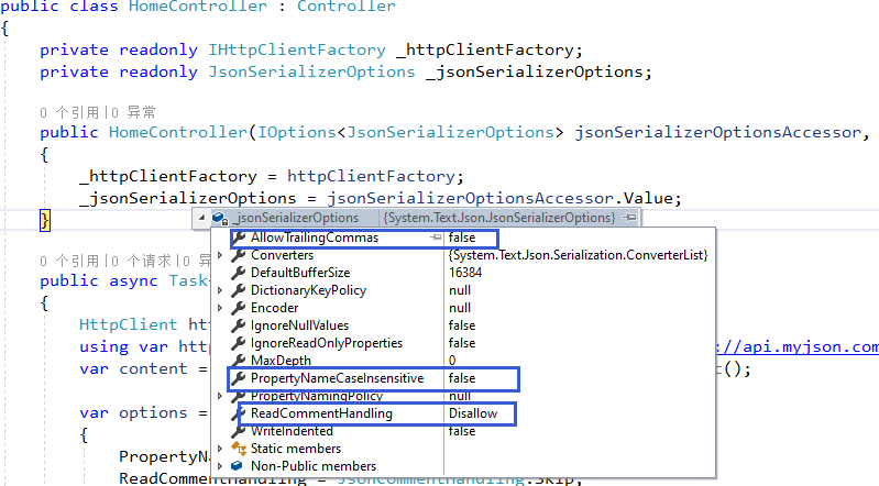 Can Not Get Expectation Jsonserializeroptions · Issue 20249 · Dotnetaspnetcore · Github 