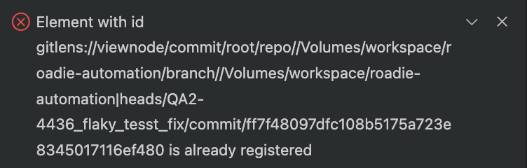 Element With Id Is Already Registered · Issue 2738 · Gitkrakenvscode Gitlens · Github