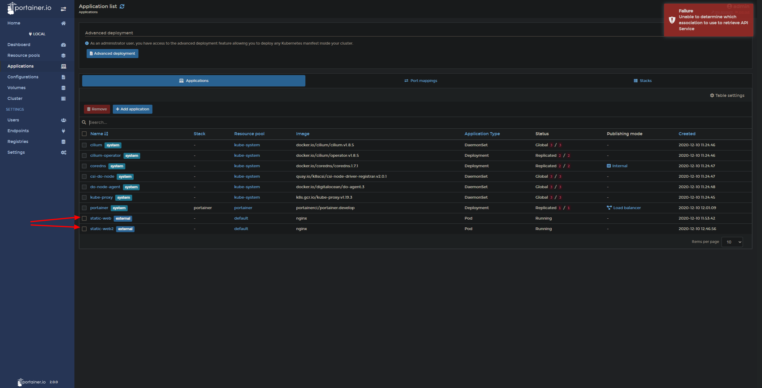 Expose pods without workload as applications · Issue #4011 · portainer ...