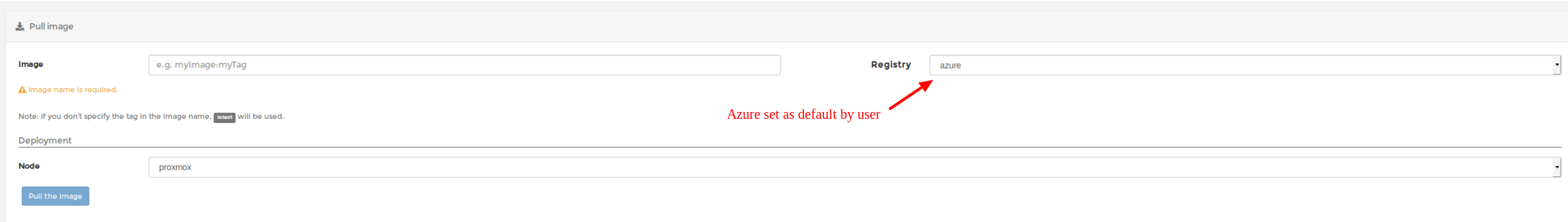 Request feature: Default registry · Issue #1485 · portainer/portainer · GitHub