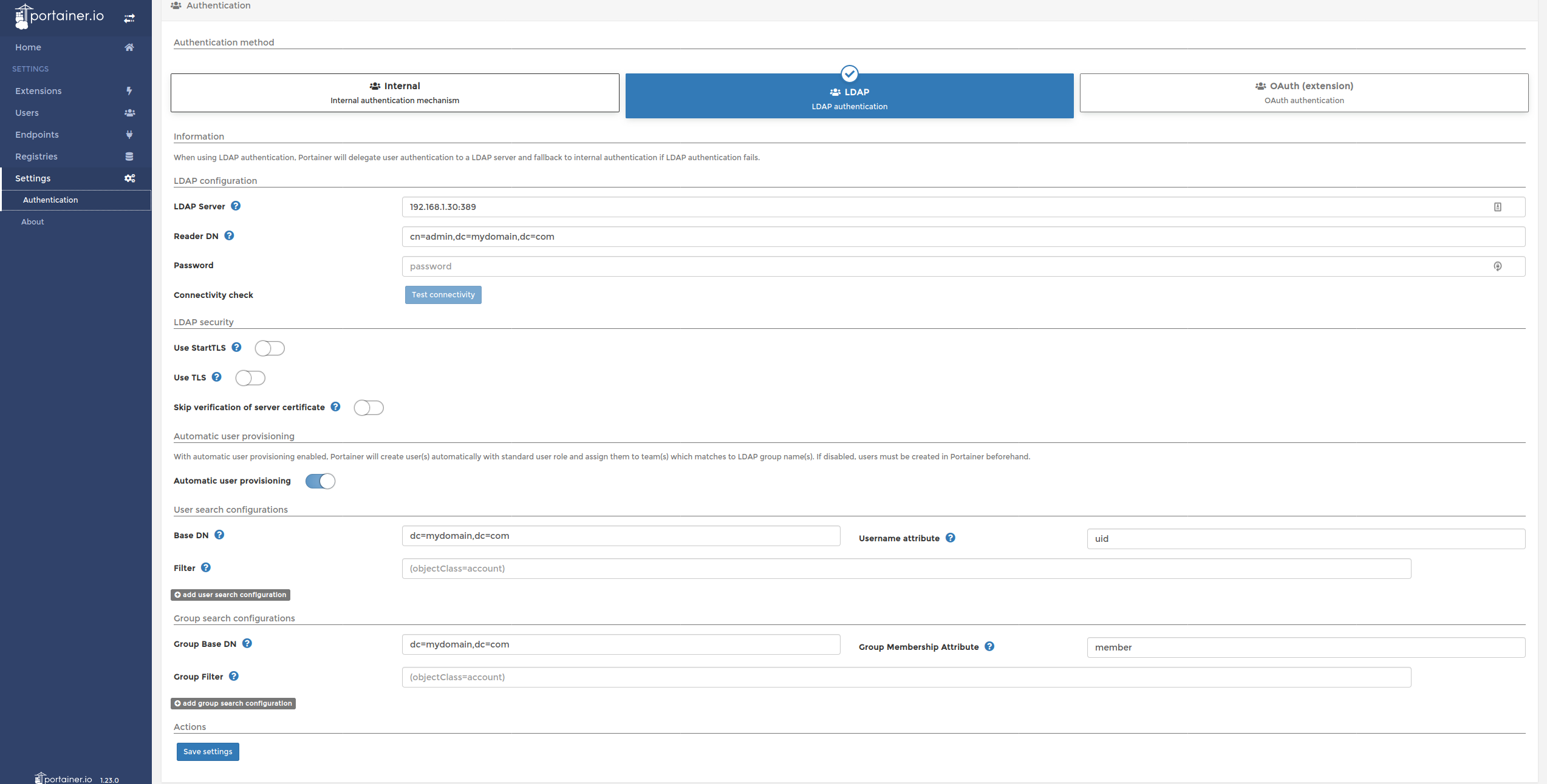LDAP user with RBAC role gets Failure unable to update endpoint status · Issue #3532 · portainer ...