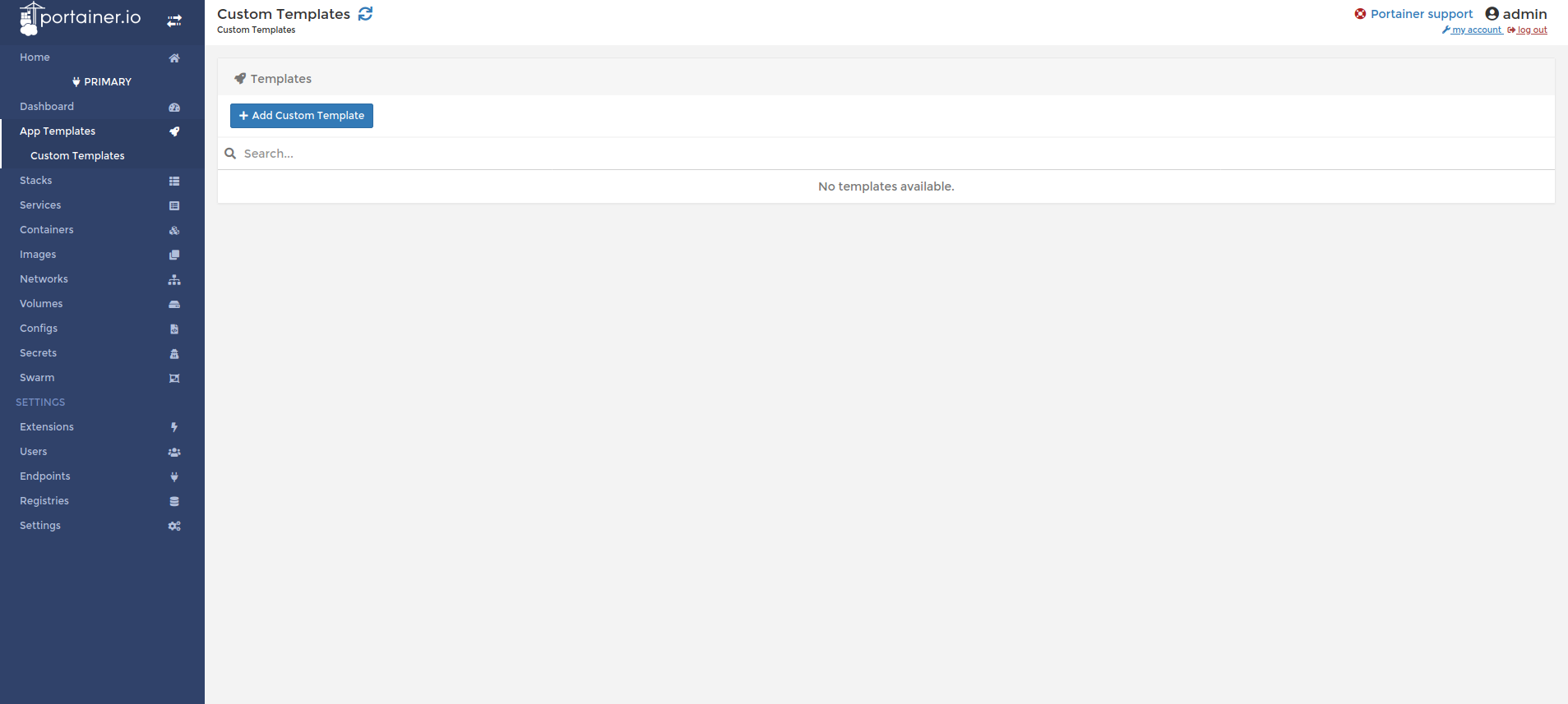 Remove the template management features · Issue #3707 · portainer/portainer · GitHub