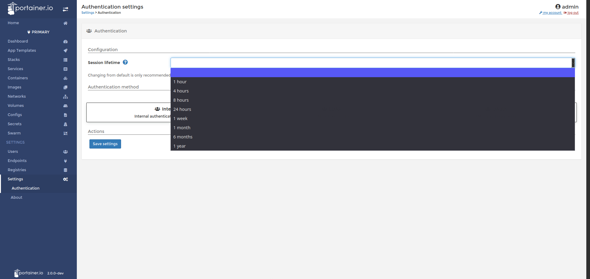 Custom timeout set via API shows as blank in UI · Issue #4258 ...