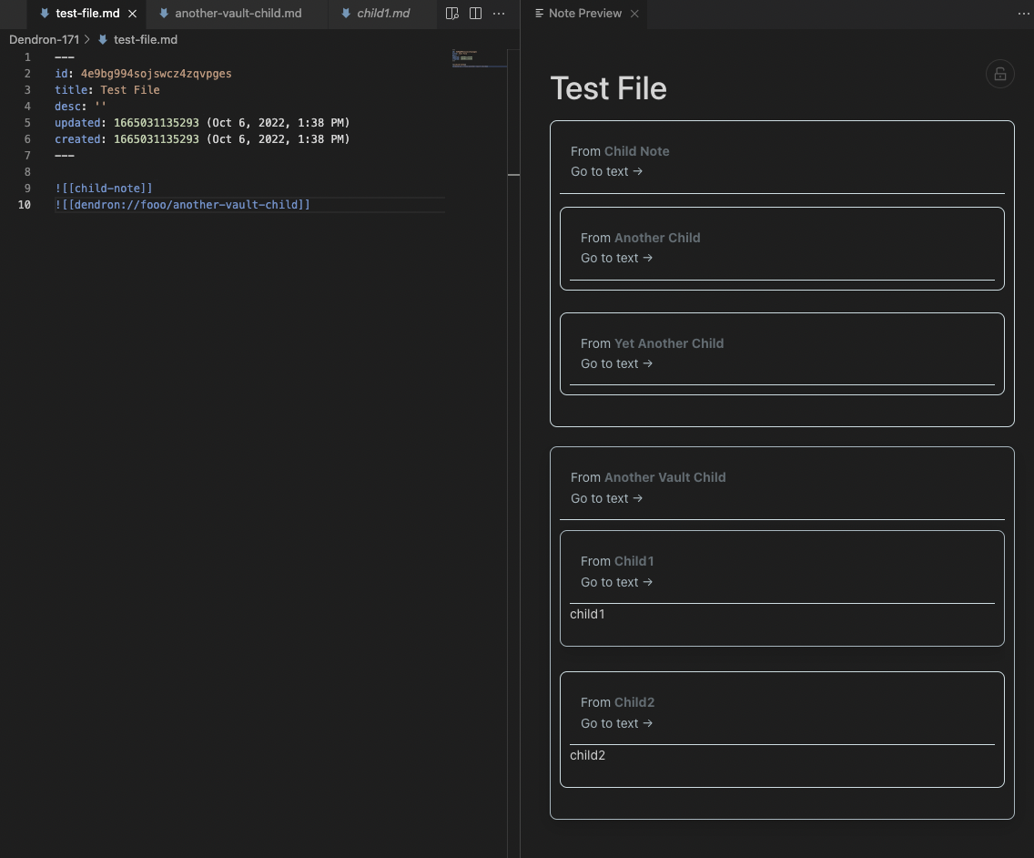 Nesting note references don't work across vaults · Issue #3613 · dendronhq/dendron · GitHub