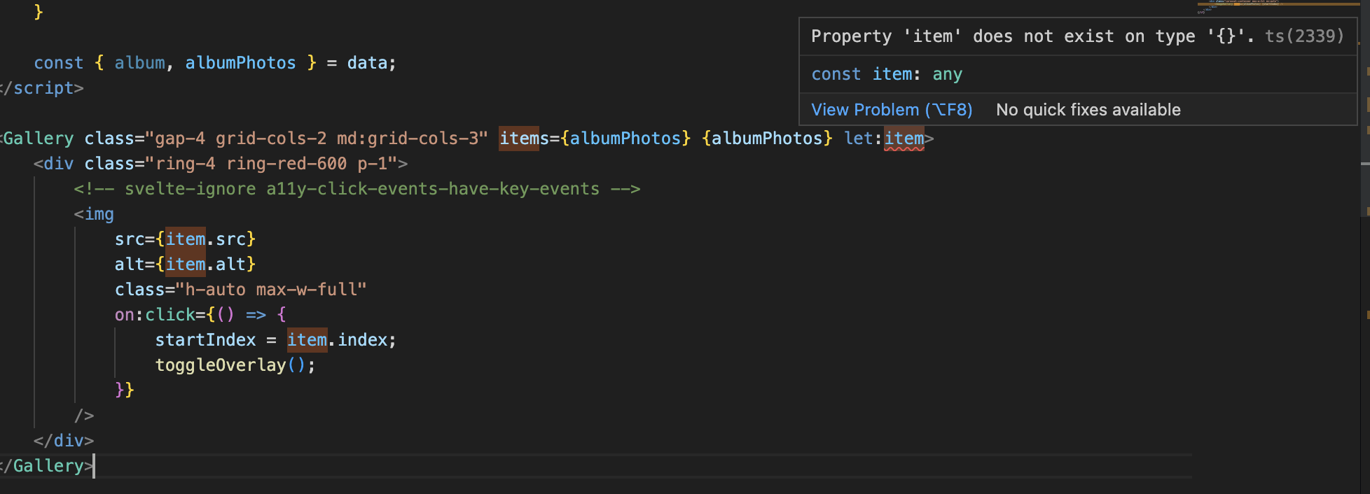 Gallery Item Not Typed · Issue 836 · Themesberg Flowbite Svelte · Github