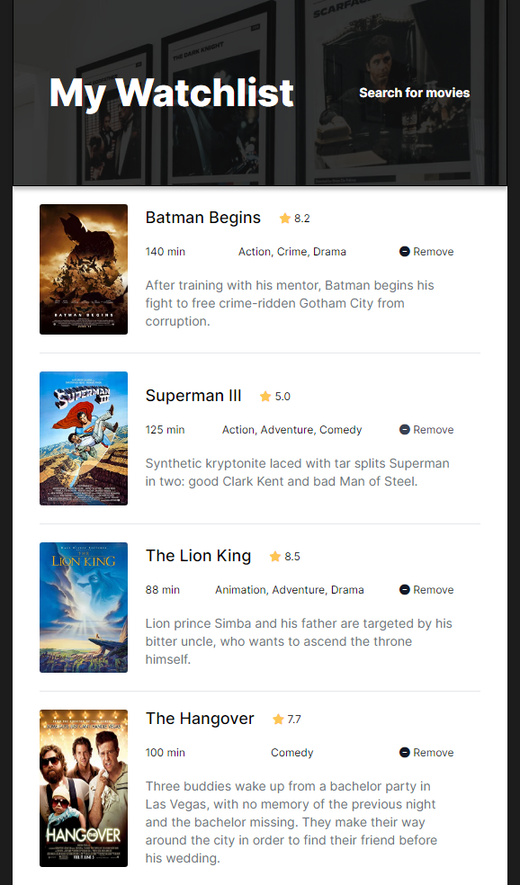 GitHub - jonycho/movie-watchlist