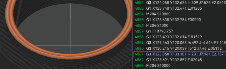 Arachne Wall mode does not use G3 g-code as often than Classic Wall ...