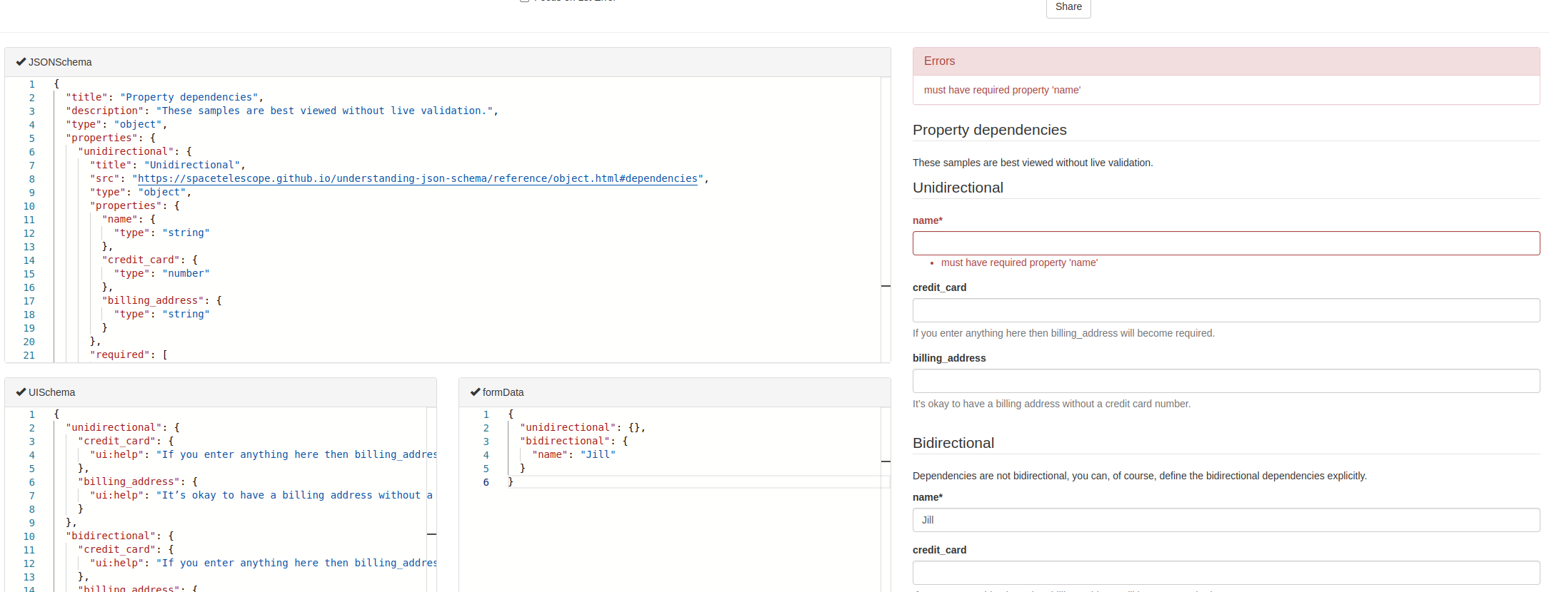 Error message of required Field in sub property doesn't appear · Issue #3867 · rjsf-team/react ...