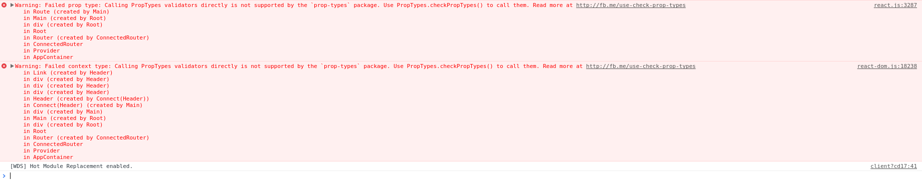 Prop Types Warning · Issue 5161 · Remix Runreact Router · Github