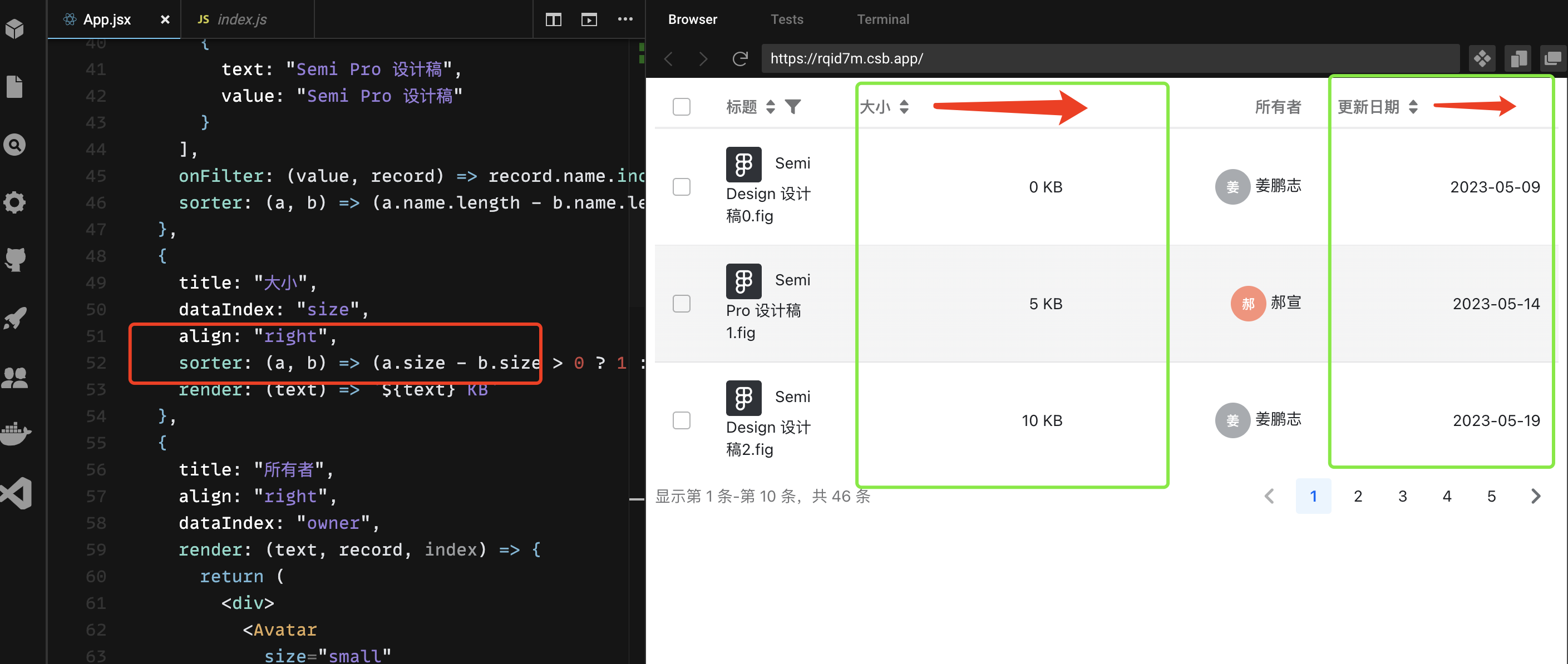[BUG] Table 的 Columns 设置成 align: "right" 跟 sorter 排序一起使用时 表头显示跟align: "right" 不符 · Issue #1599 ...