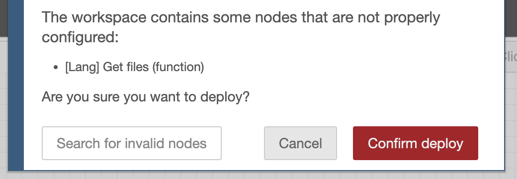 When Working With An Env Variable Notify That There Is An Error In The