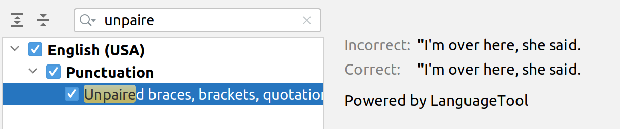Strange EnglishUnpairedBracketsRule incorrect example · Issue #6034 · languagetool-org ...