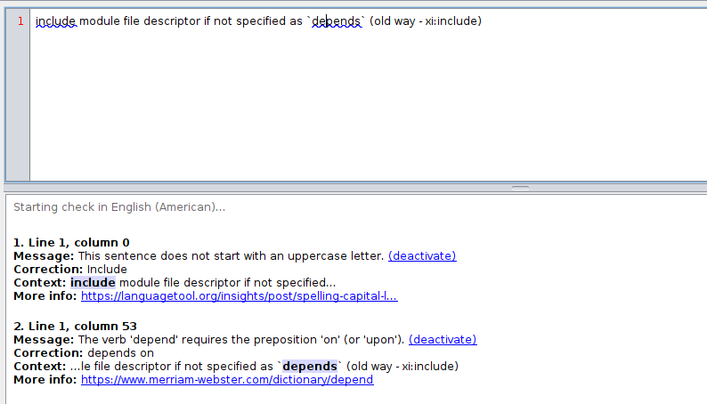 En Depend On False Positive With Quoted Depends · Issue 6813 · Languagetool Org 