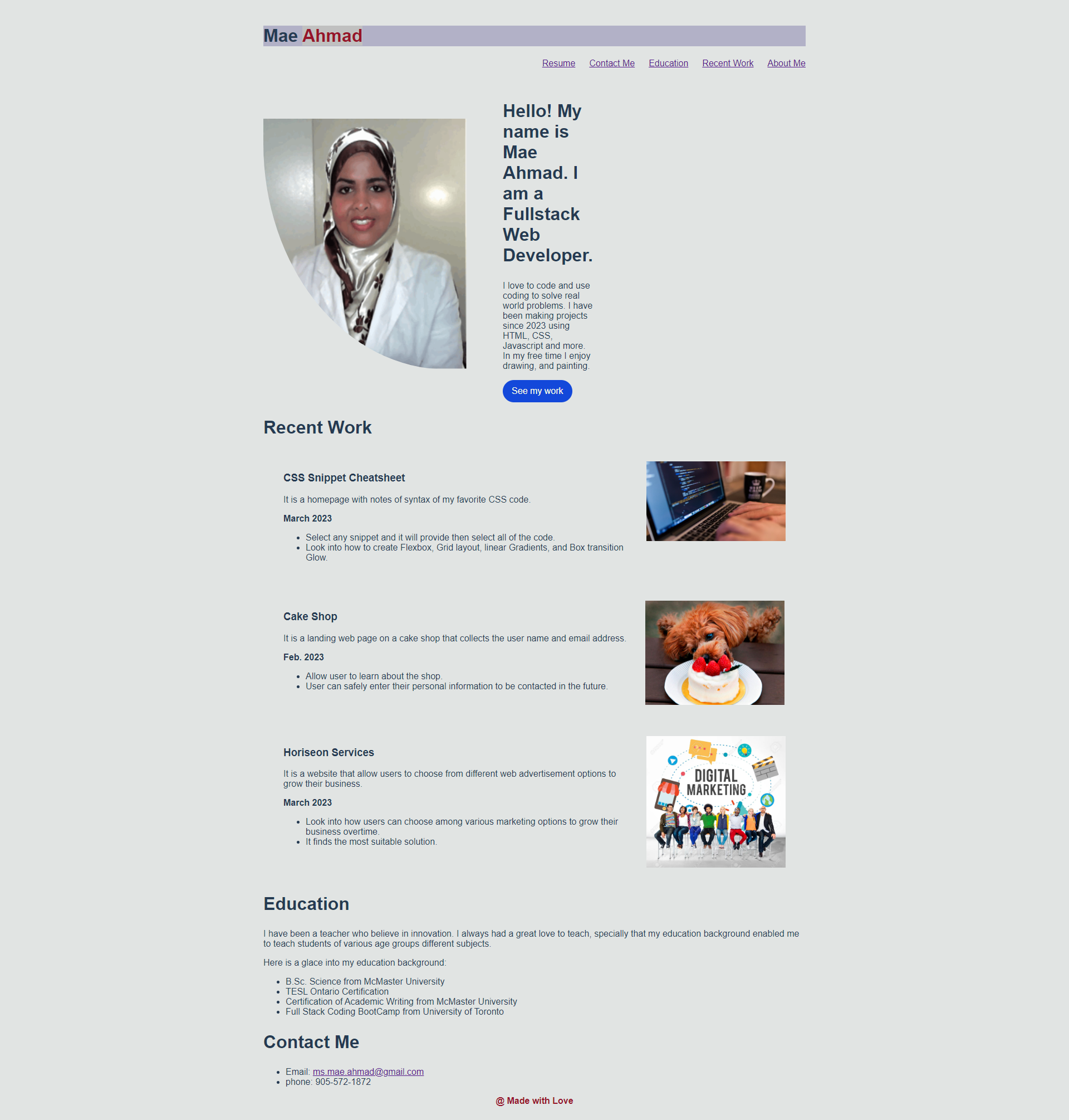 GitHub - maeahmad/Professional-Portfolio