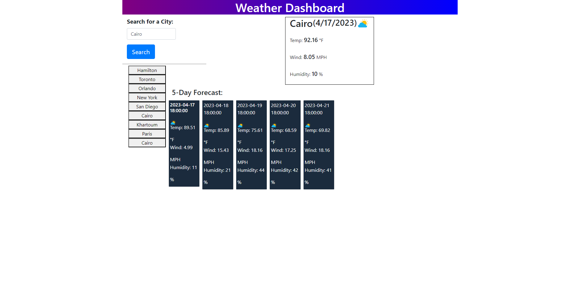 GitHub - maeahmad/Weather-Dashboard