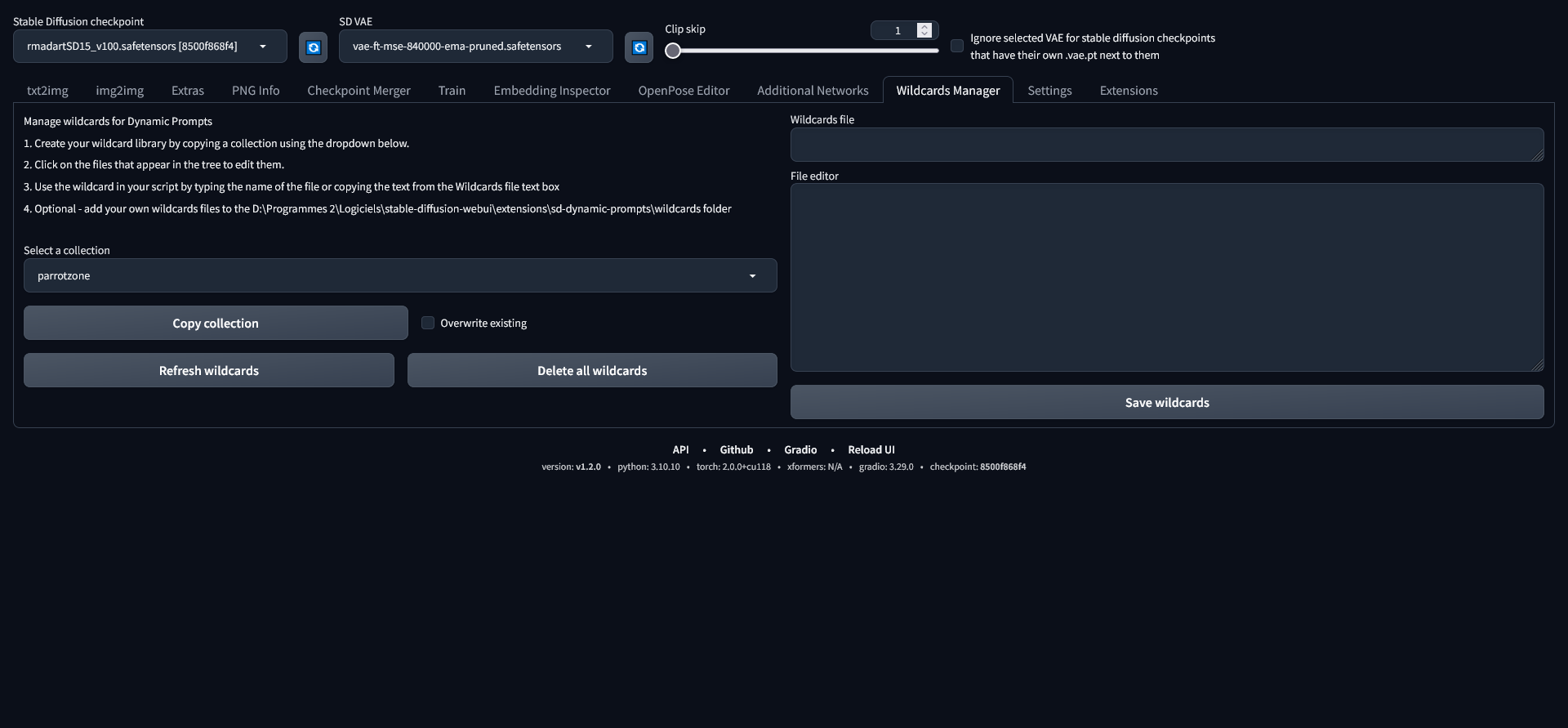 (BUG?) Wildcards manager tab / issue in Automatic 1111 · Issue #429 · adieyal/sd-dynamic-prompts ...