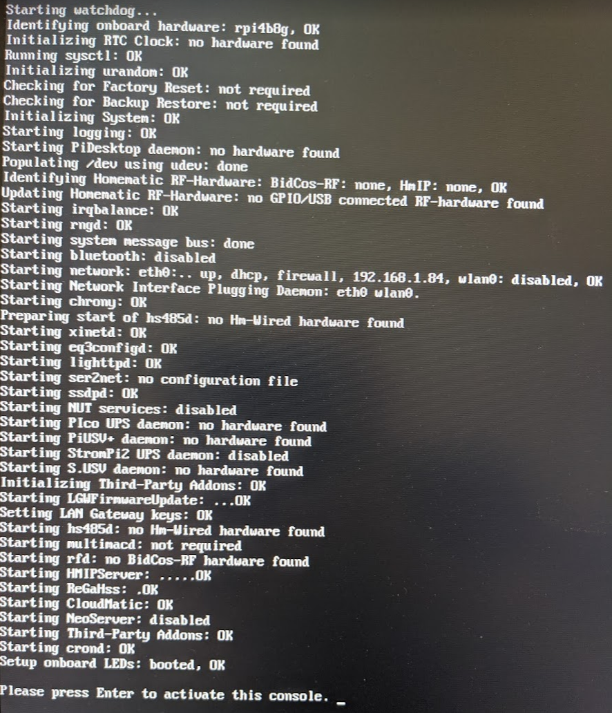 Compatibility Problems with Raspberry Pi 4, 8GB? · Issue #866 · jens-maus/RaspberryMatic · GitHub