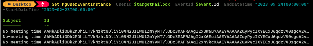 Get-MGUserEventInstance needs time parameters · Issue #120 · microsoftgraph/msgraph-metadata ...