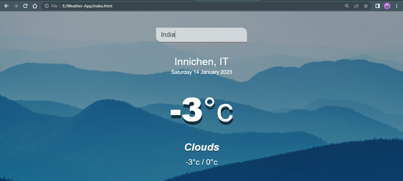 GitHub - smitaJailkar/weatherApplication