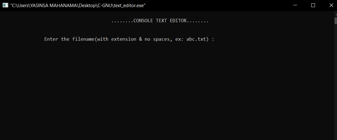 GitHub - YasinsaMahanama/C-GNU-Utilities-Text-editor