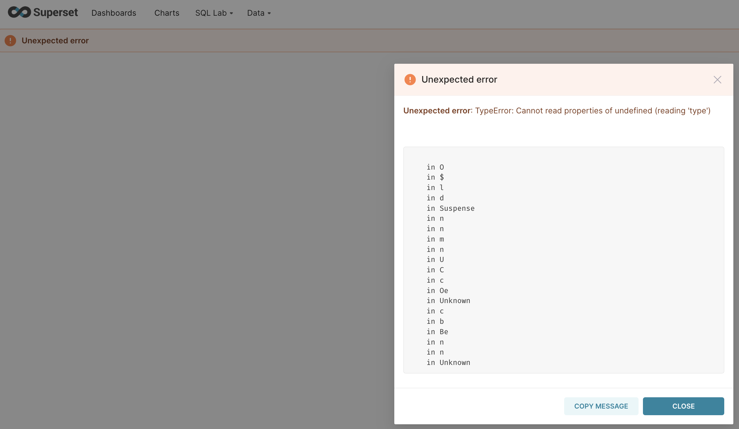 Remove chart from dashboard results in `cannot read properties of undefined (reading 'type ...