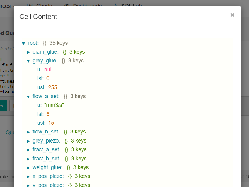 schema browser/table view: Display JSON/VARIANT data in modal · Issue #261 · dataform-co ...