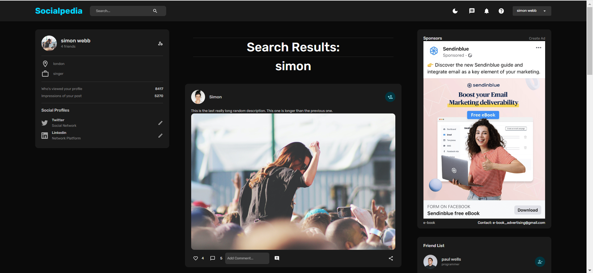 GitHub - wells1989/Full-Stack-Social-Media-App
