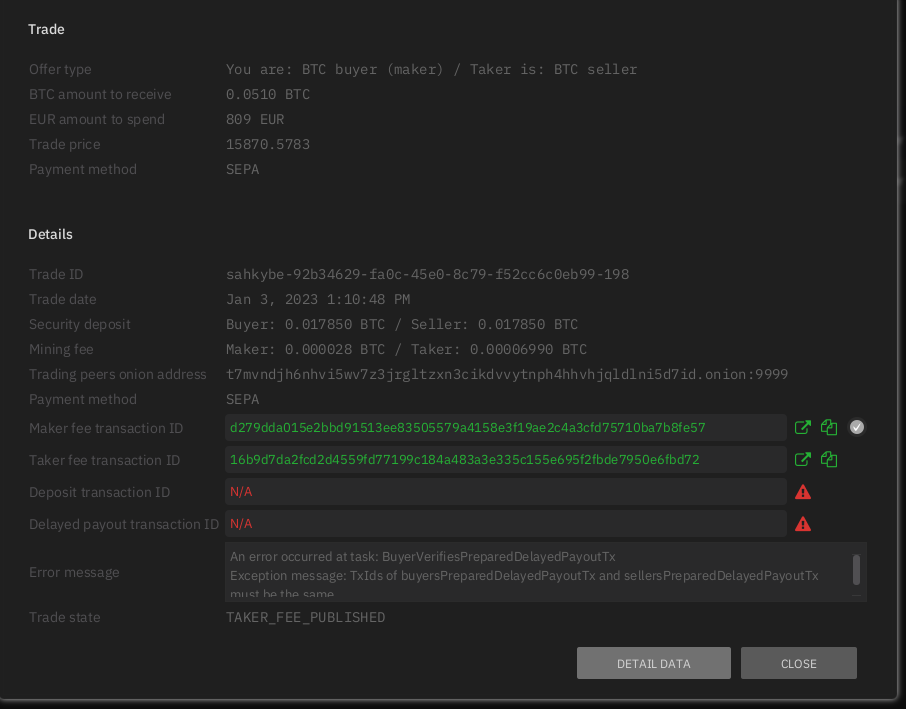 Fee reimbursement for trade sahkybe · Issue #1263 · bisq-network/support · GitHub