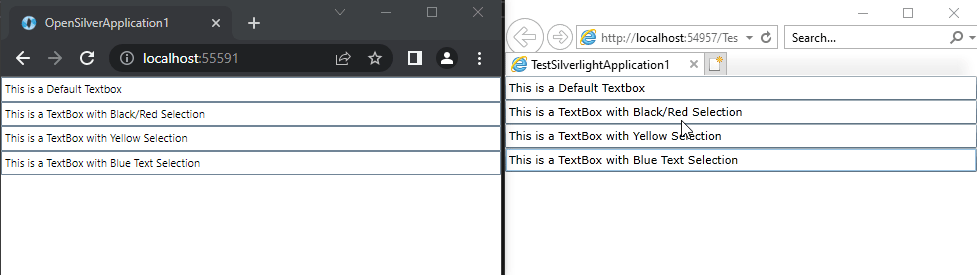 SelectionBackground and SelectionForeground not implemented · Issue #698 · OpenSilver/OpenSilver ...