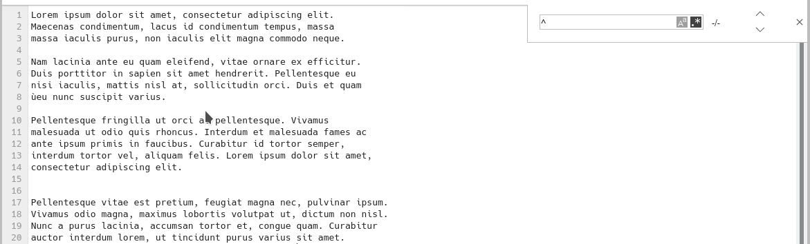 Jupyterlab Search System Does Not Match Beginning And End Of Text Lines · Issue 7881