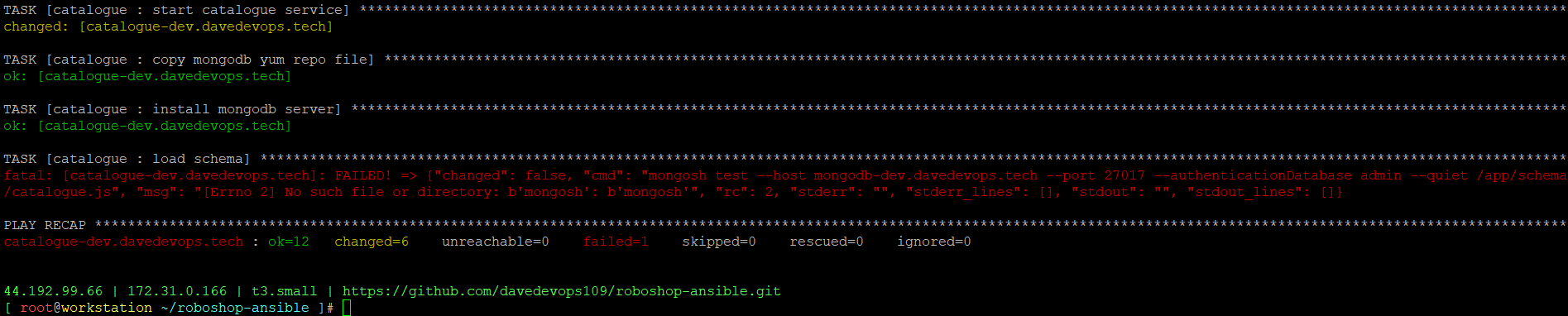 Ansible error in load schema · learndevopsonline learndevopsonline · Discussion #876 · GitHub