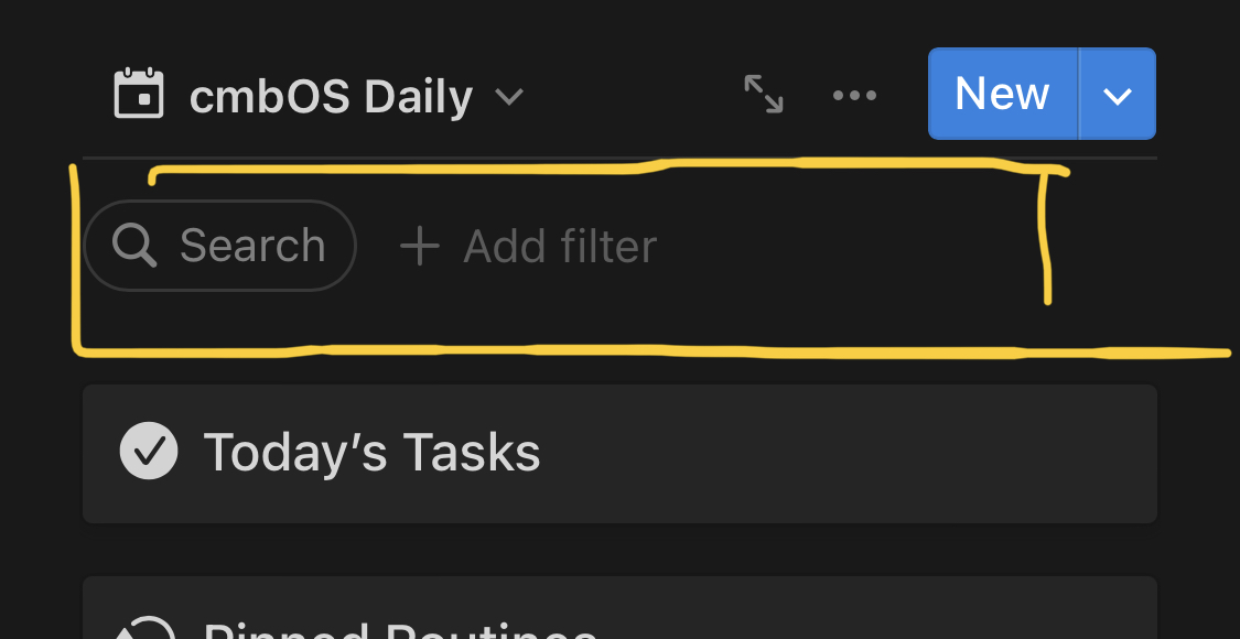 Make The Search And Filters Row For Database Views On Mobile Hide Able · Issue 1665