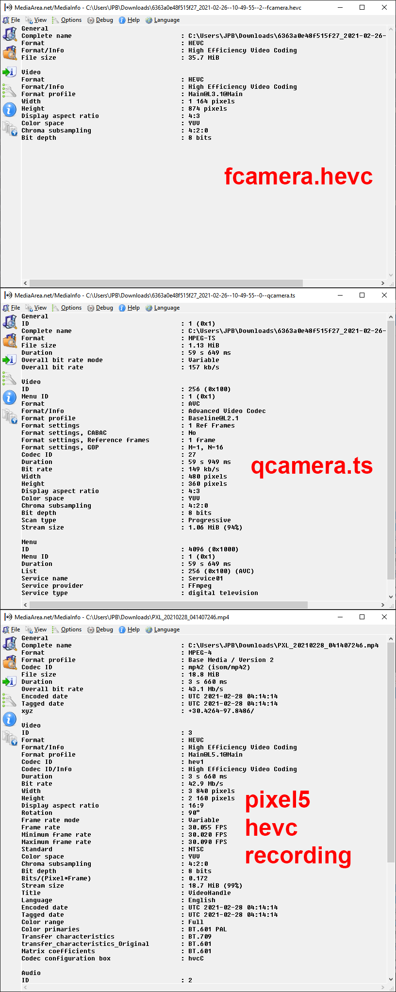 fcamera.hevc files missing necessary container information for proper playback · Issue #20194 ...