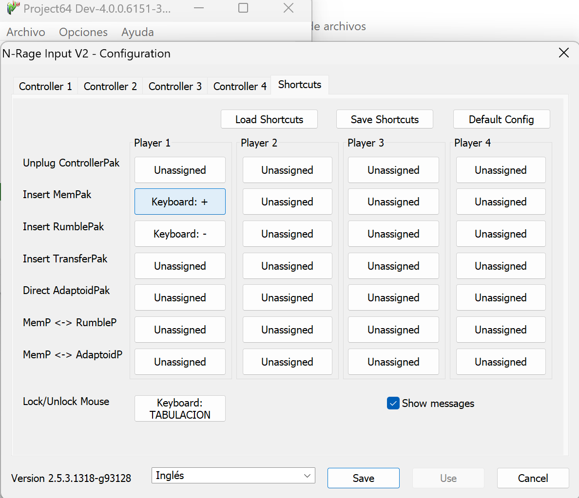 [Bug]: Shorcuts not working on fullscreen · Issue #2374 · project64/project64 · GitHub