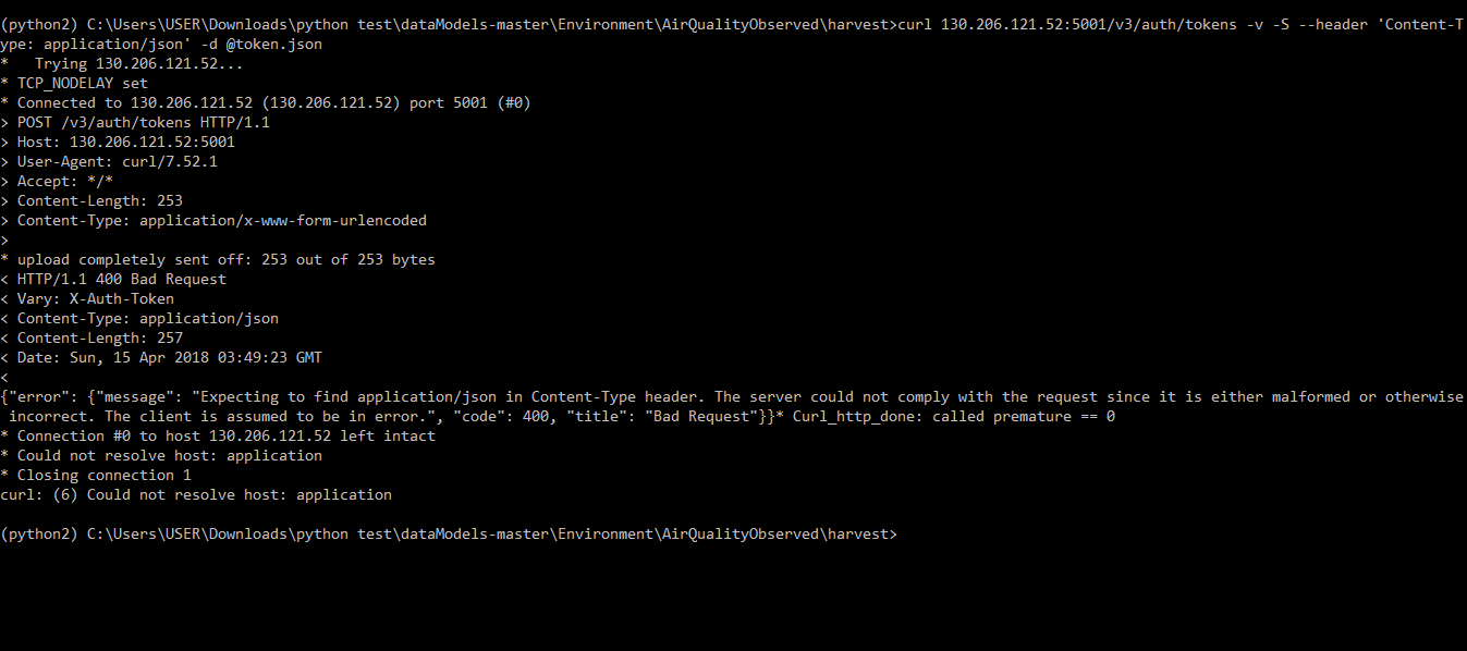 Could not obtain token · Issue #235 · FIWARE/data-models · GitHub