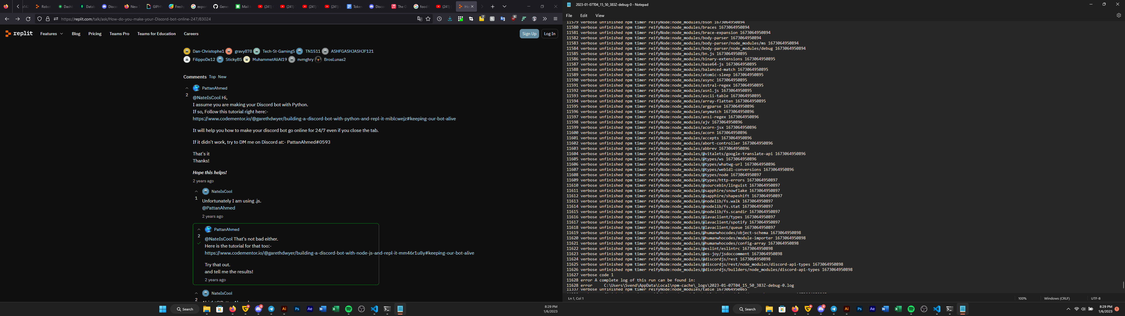 Error Upon Following The Readme · Issue 297 · Saiteja Madhadiscord Js Bot · Github 
